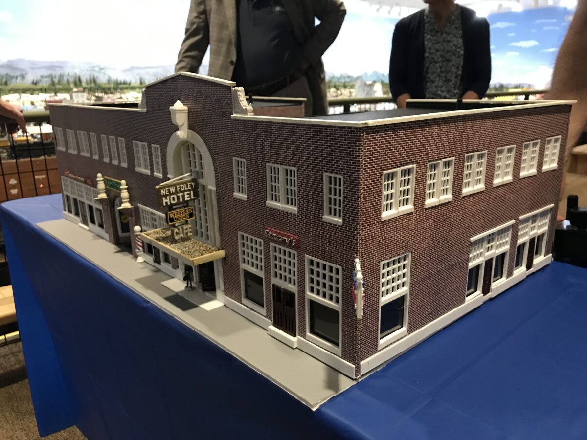 Replica of historic Foley hotel created for railroad exhibit - City of ...