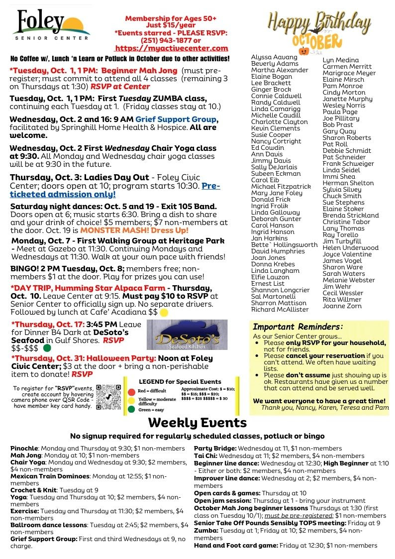 Senior Center - City of Foley