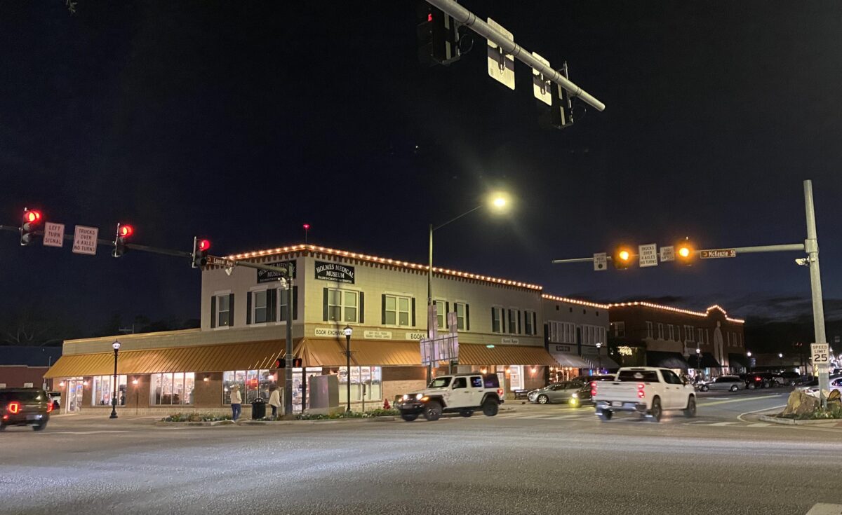 Lights illuminate historic downtown Foley buildings - City of Foley