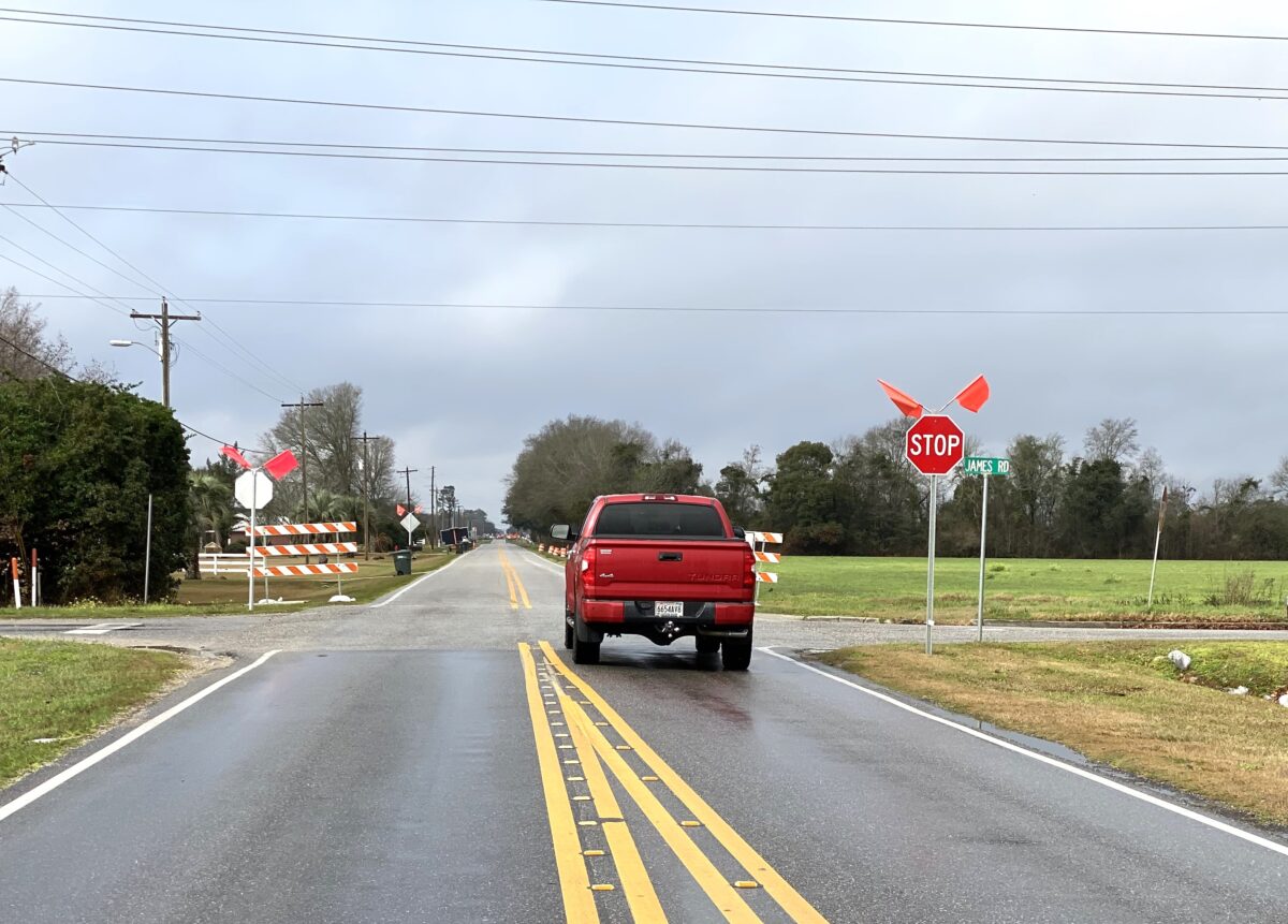 Stop sign installed at James Road and County 12 - City of Foley